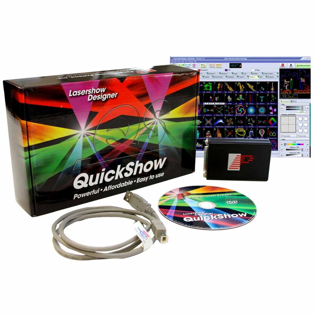 Pangolin Quickshow laser software